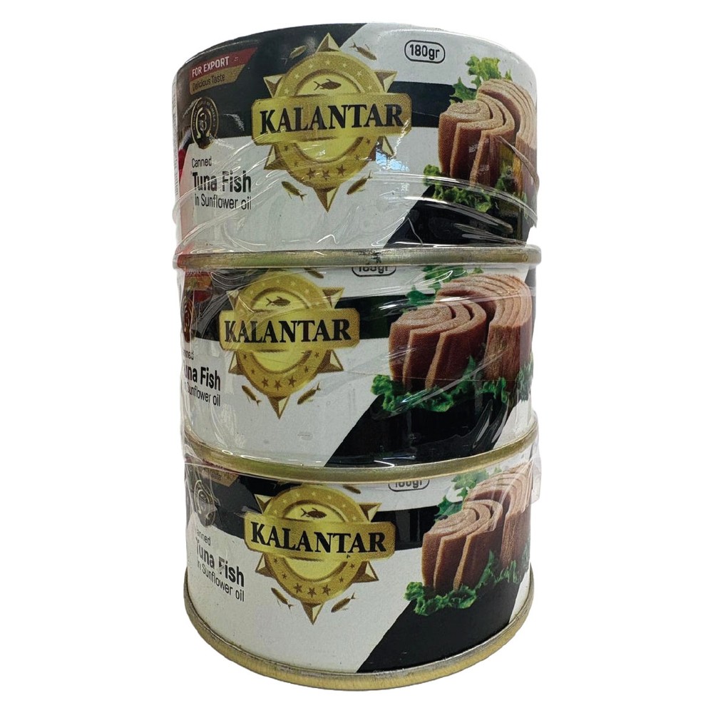 Kalantar Caned Tuna Fish In Sunflower Oil 3x180g